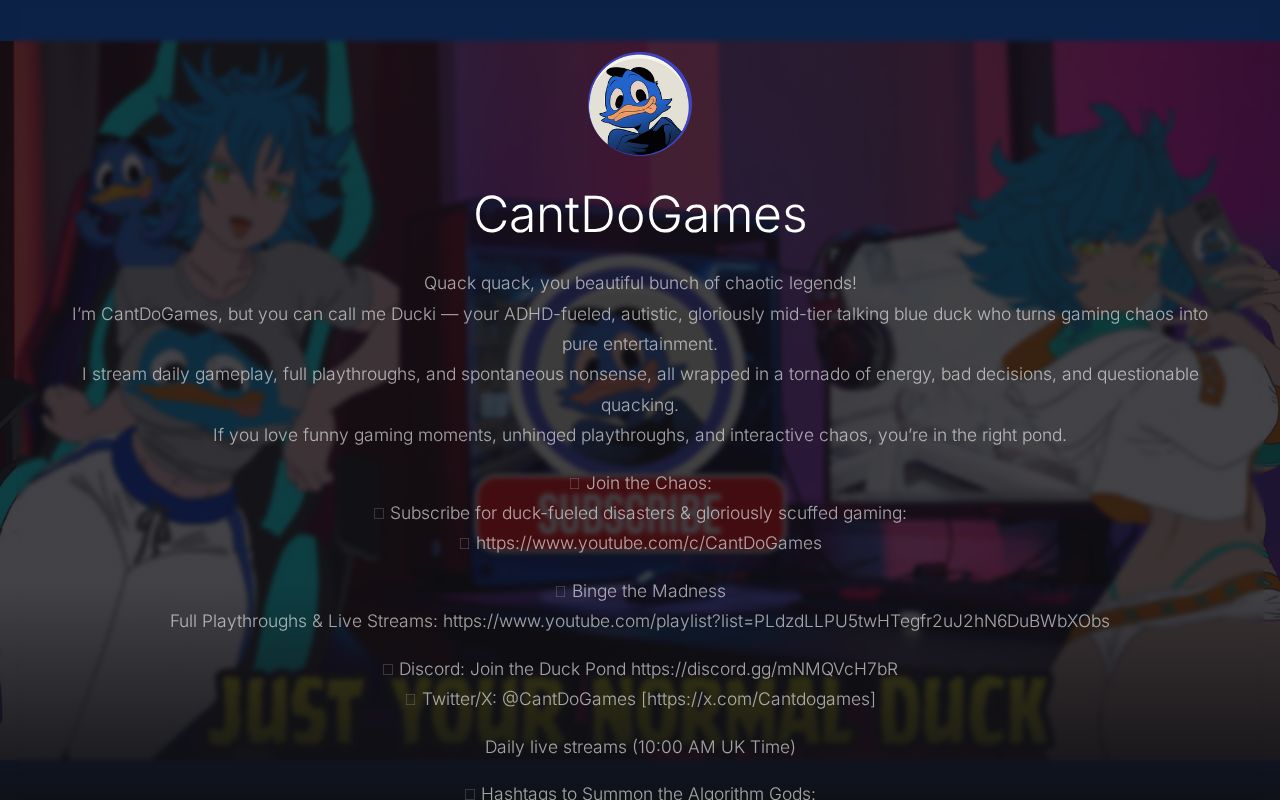 CantdoGames Carrd.co Page